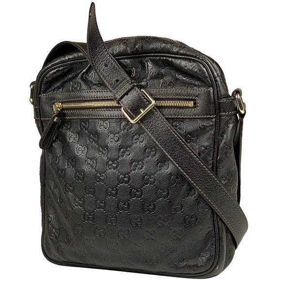 Gucci | Bags | Gucci Guccisima Shoulder Bag Crossbody Shima Leather ...